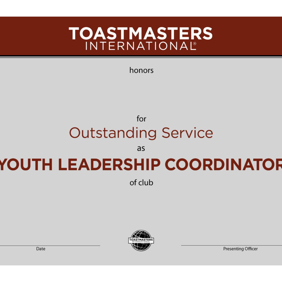 Youth Leadership – District 25 Toastmasters